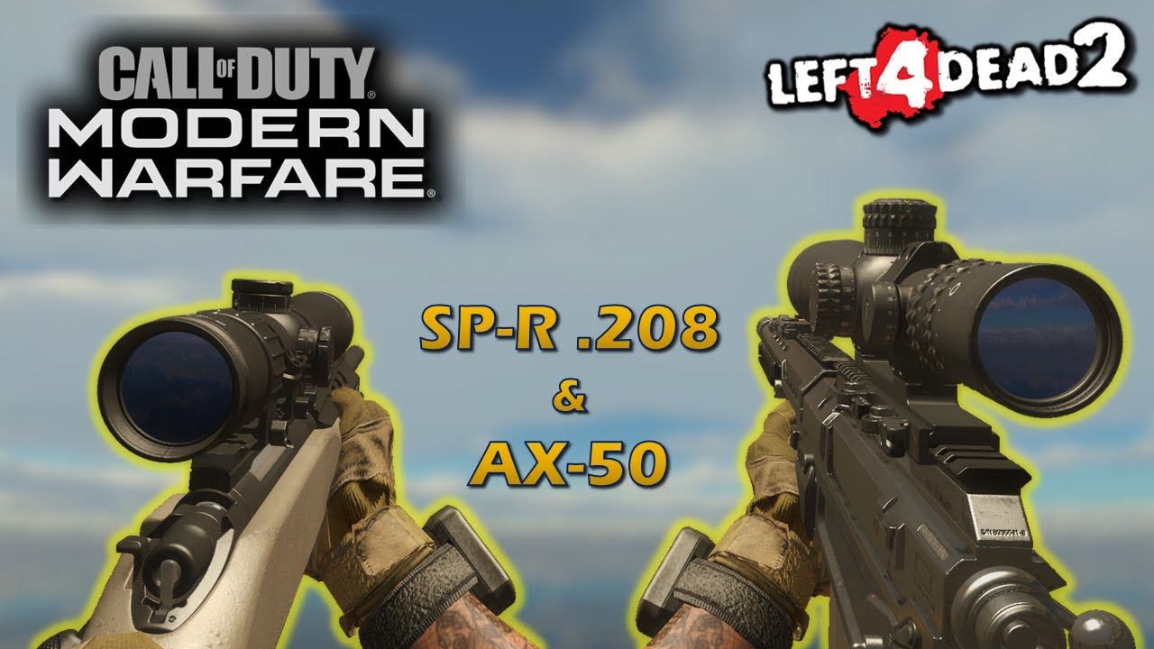 SP-R .208 & AX-50 - Left 4 Dead 2 Weapon Mods Gameplay - YouTube