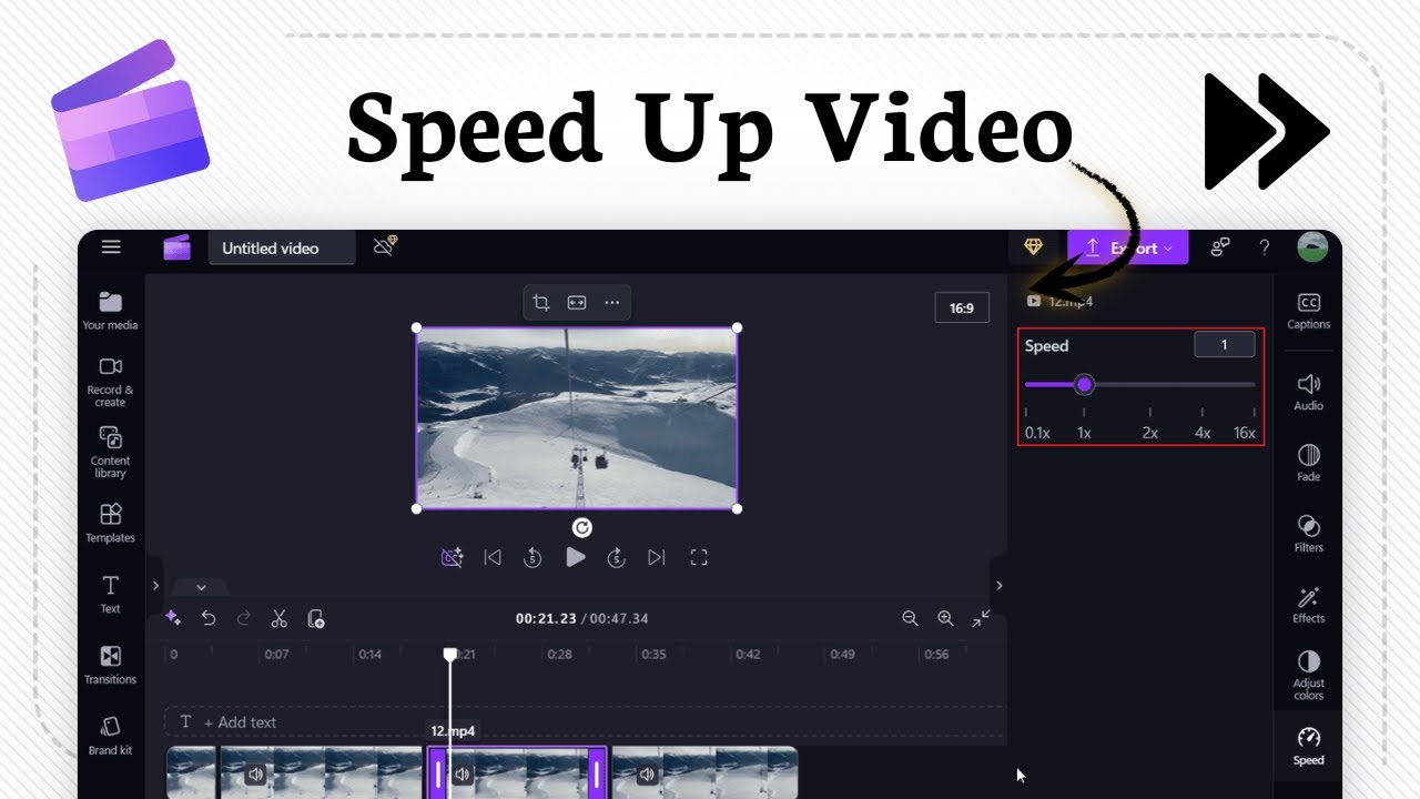 How to speed up video in Clipchamp (Motion Made Simple) - YouTube