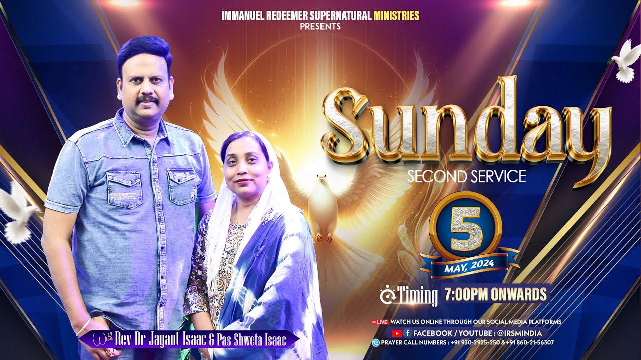 Sunday Second Service l 05th May 2024 l Rev. Dr Jayant & Pas. Shweta ...
