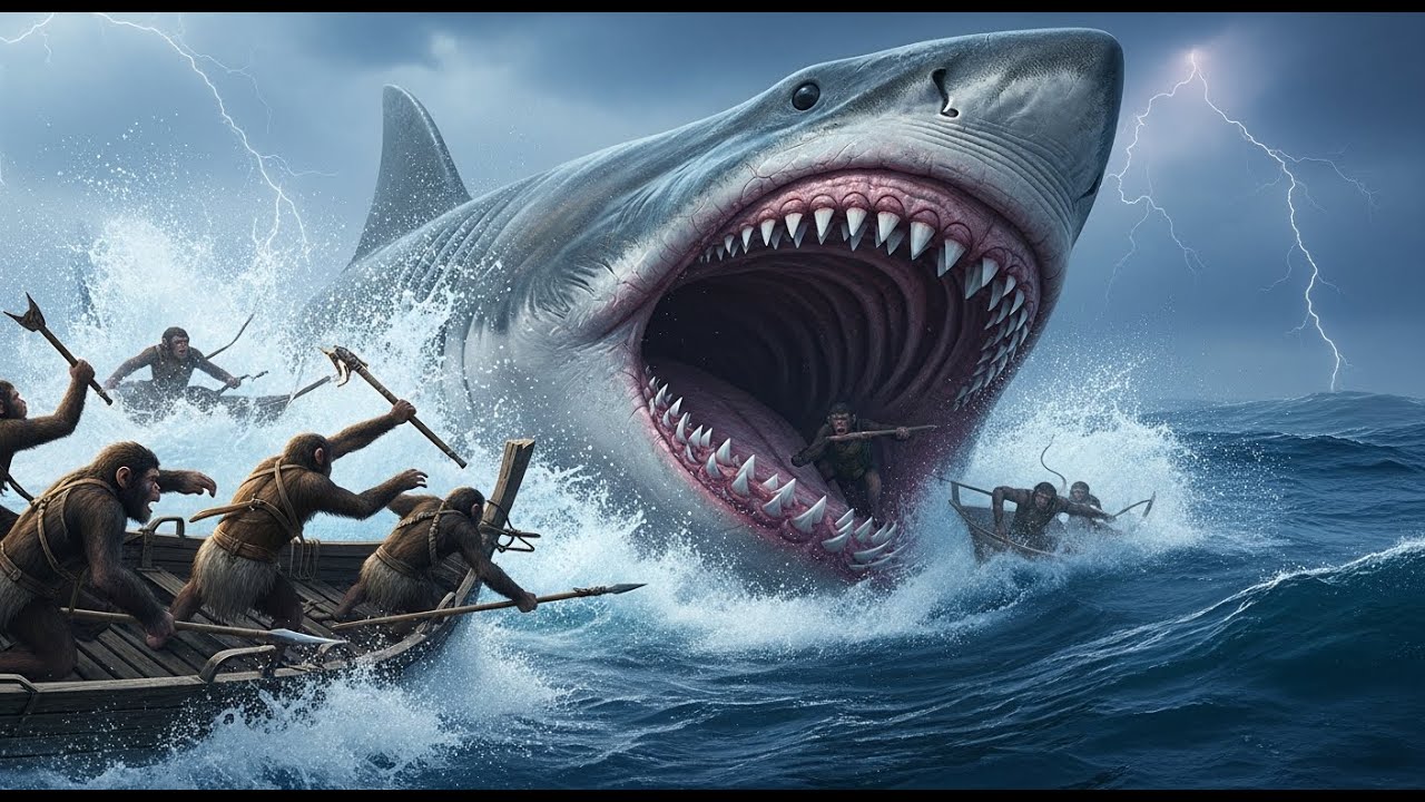 How Prehistoric Humans Survived a Giant Shark Attack | The Most ...