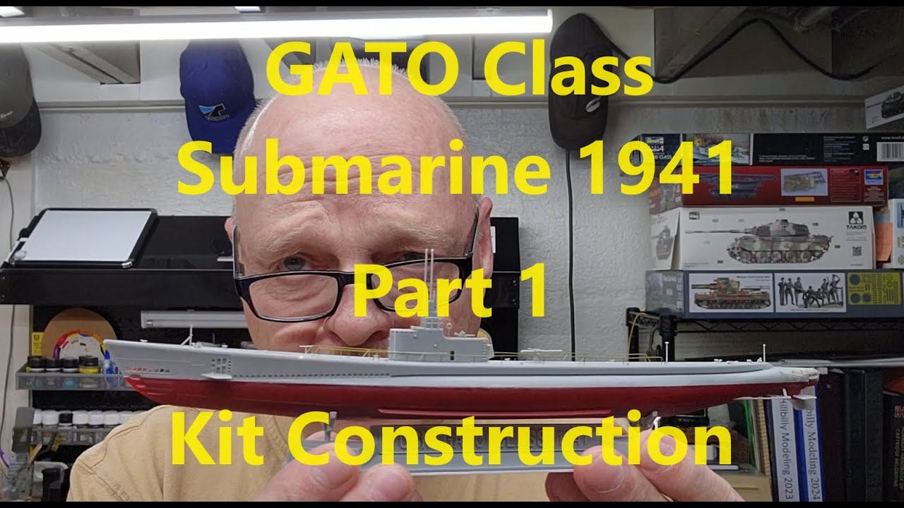 GATO Class Sub 1941by AFV Club, Part 1, Kit Construction - YouTube