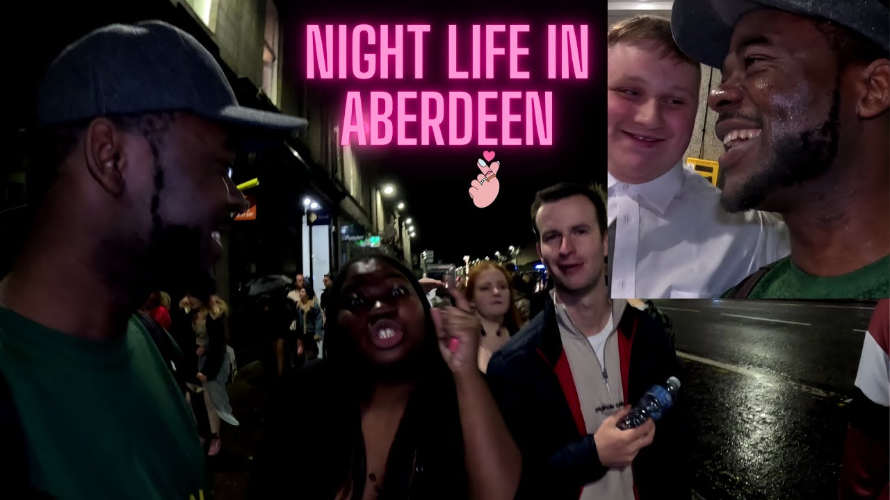 A weekend night life in the city of Aberdeen - YouTube