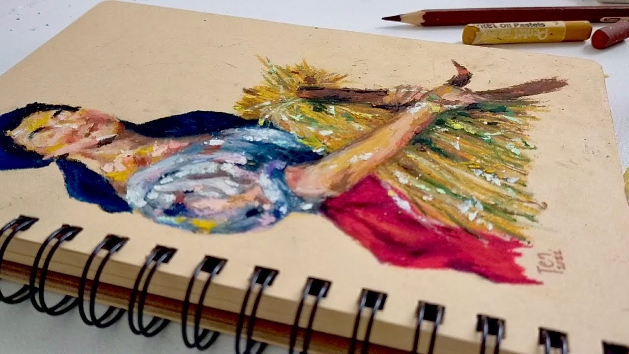 recreating fernando amorsolo's palay maiden - YouTube