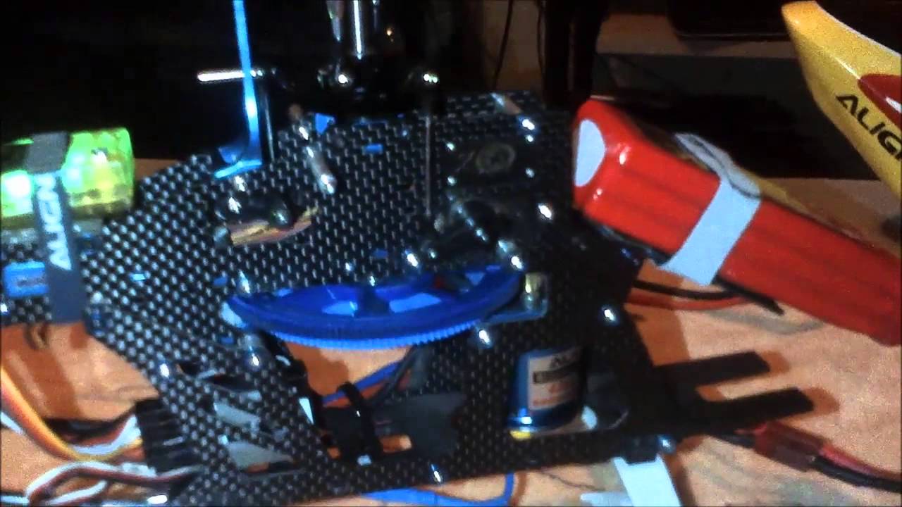 Trex 450 Clone with KBar Gyro - YouTube