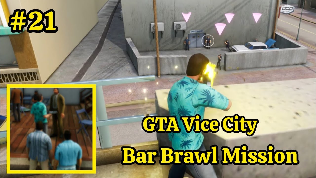 #21 GTA Vice City - Mission - "Bar Brawl Mission" | Play Bai - YouTube
