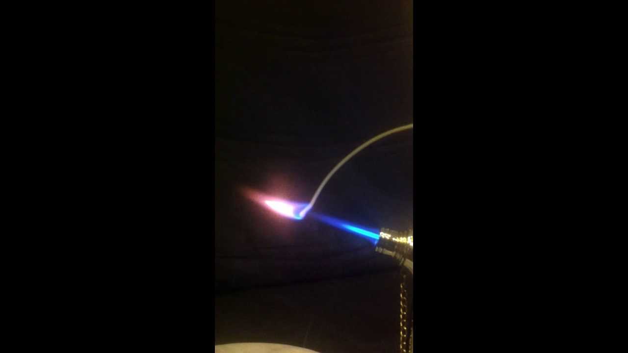 PLA filament Burn test - YouTube