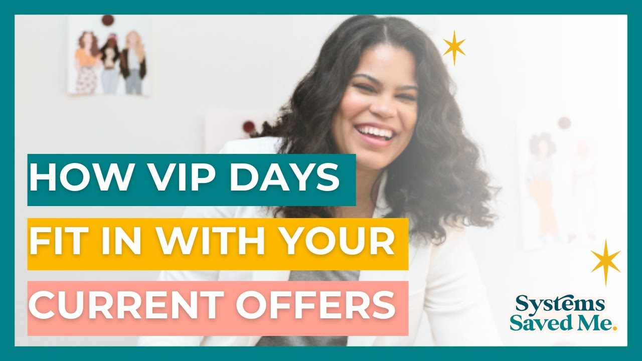 How a VIP Day Fits with Your Other Offers - YouTube