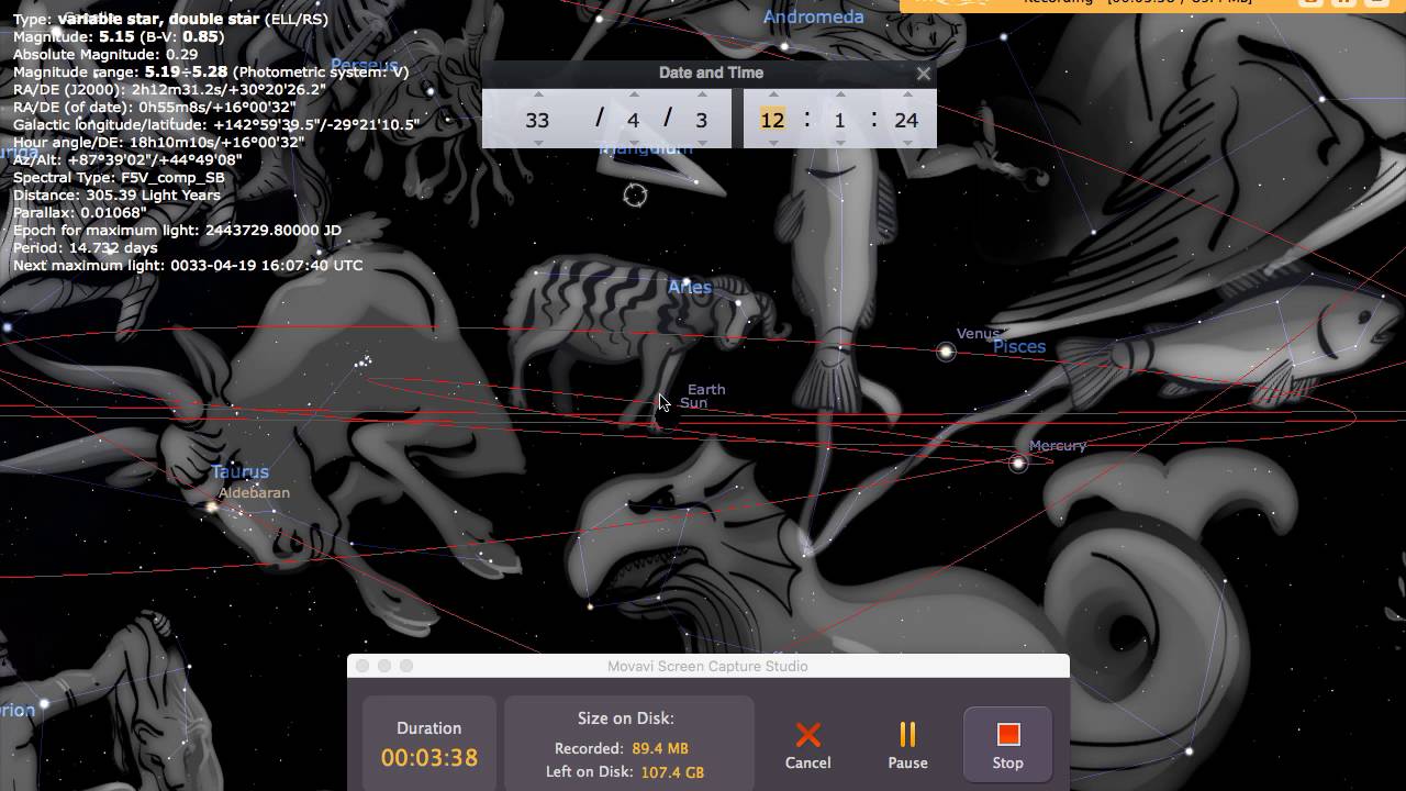 Crucifixion of Jesus Christ on 33 AD (Heavens declare Stellarium series ...