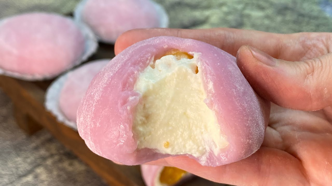 Mochi Resepti.Mochinin 2 üsulla hazırlanması.Dondurmalı Mochi.Японский ...