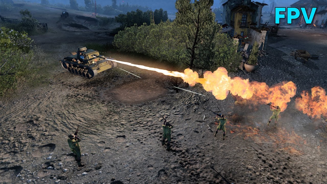 COH3 FPV Flammpanzer 3's time to shine - YouTube
