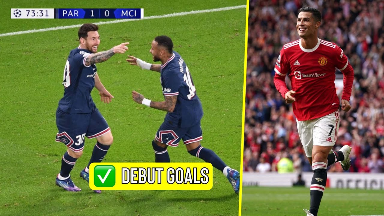 Debut Goals by Famous Players in Football 2021 - YouTube