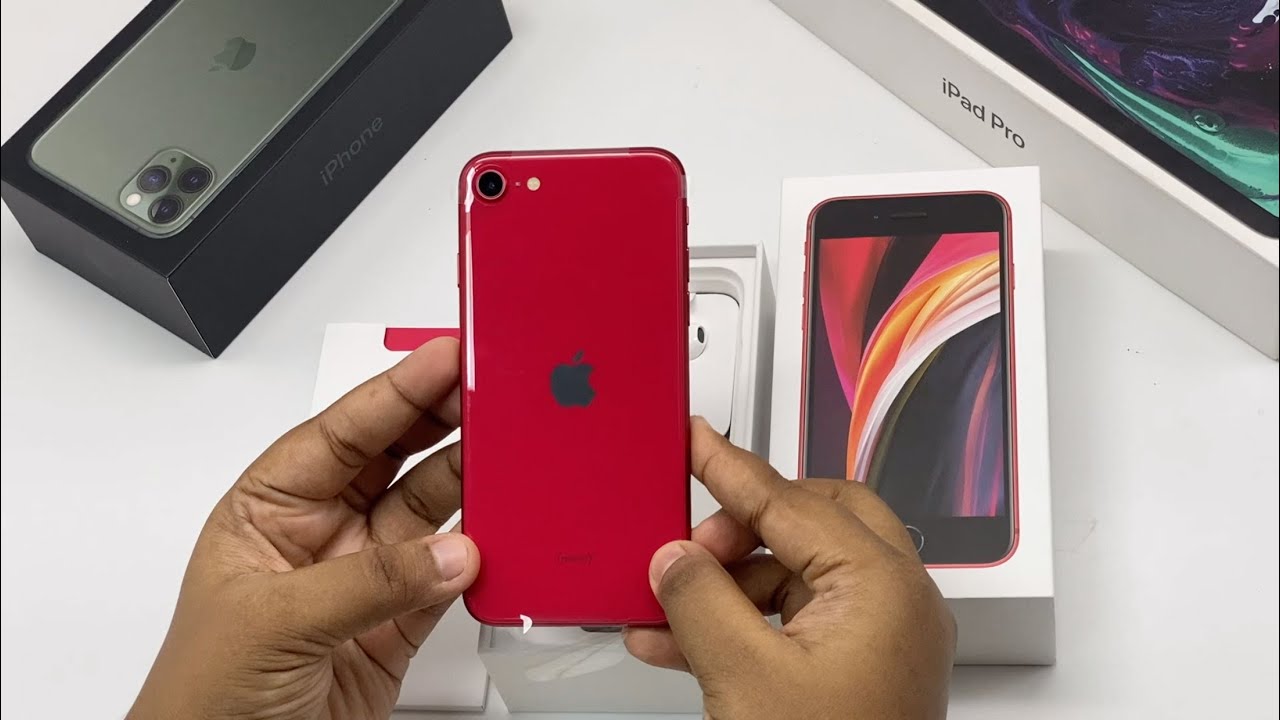 iPhone SE 2020 (Product Red) Unboxing| What is in iPhone SE 2 Box - YouTube