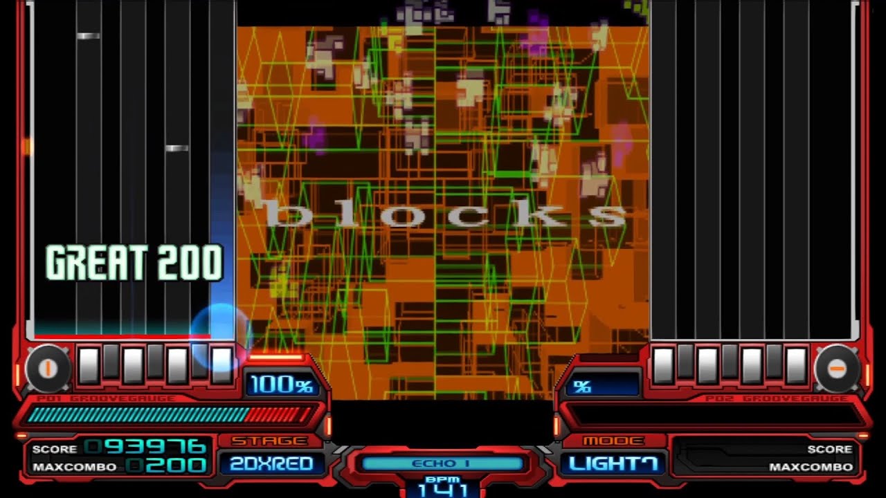 【PS2】beatmania IIDX 11 IIDX RED - BLOCKS (N) FULL COMBO AAA 195851 Pts ...