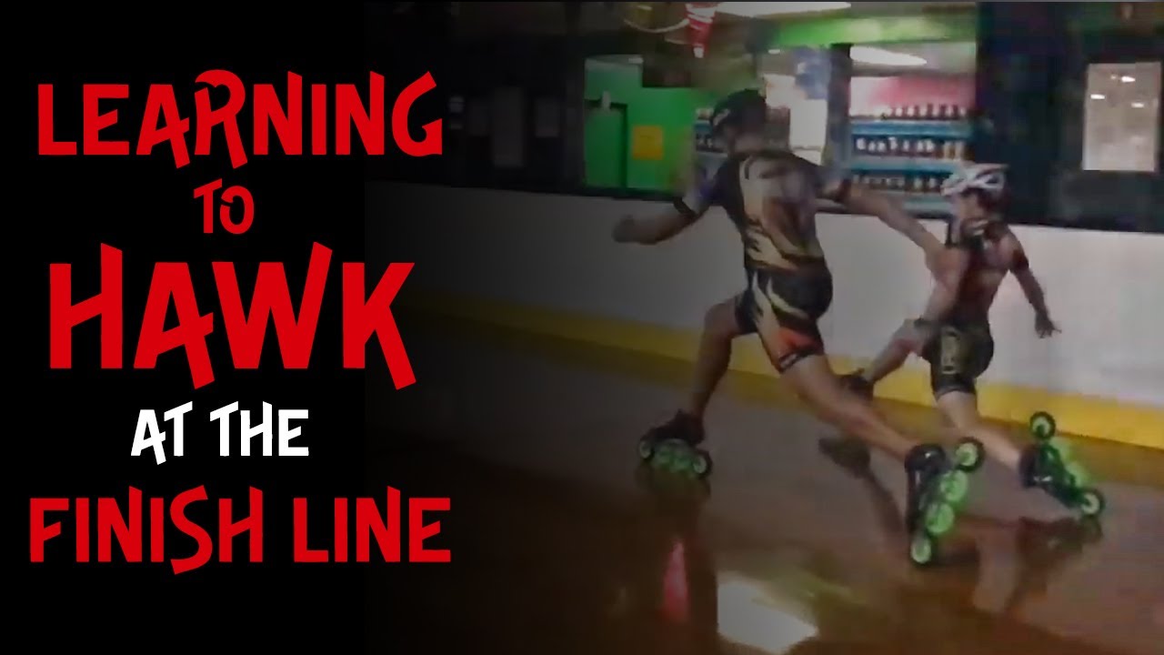 Learning To Hawk at the Finish Line | Inline Speed Skating - YouTube