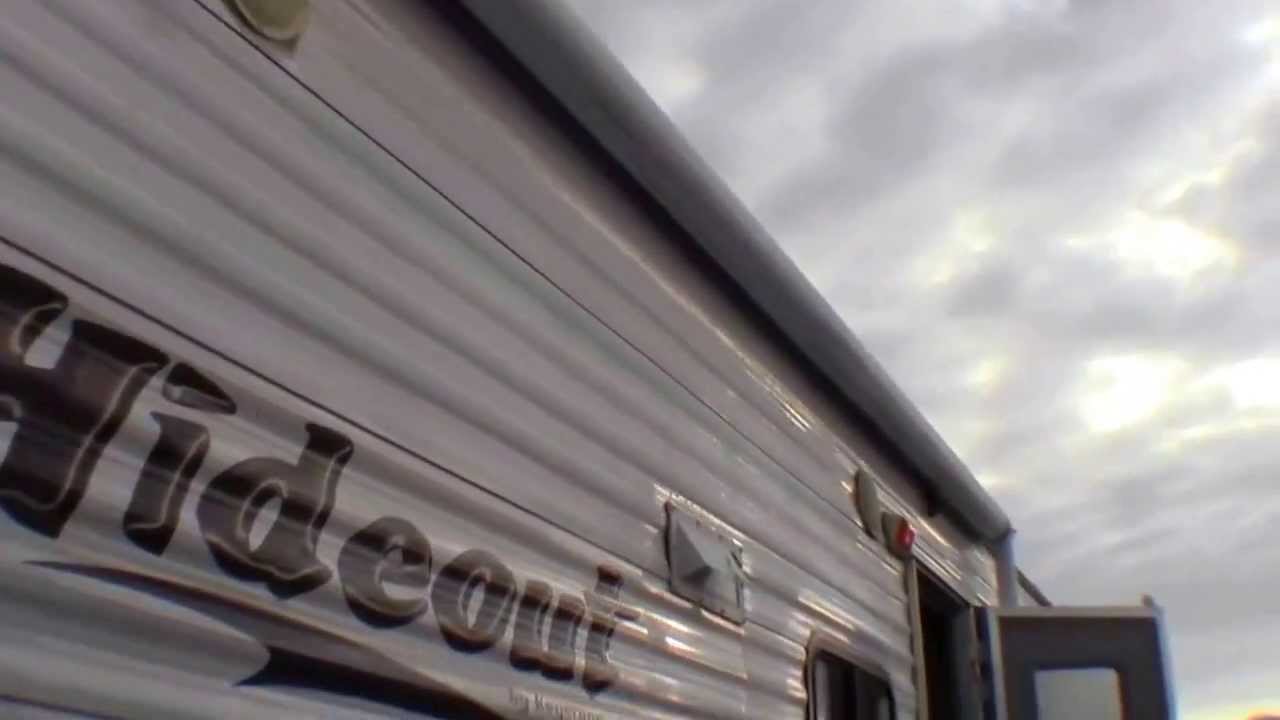 2008 Keystone Hornet Hideout 30SRS Toy Hauler travel trailer! - YouTube