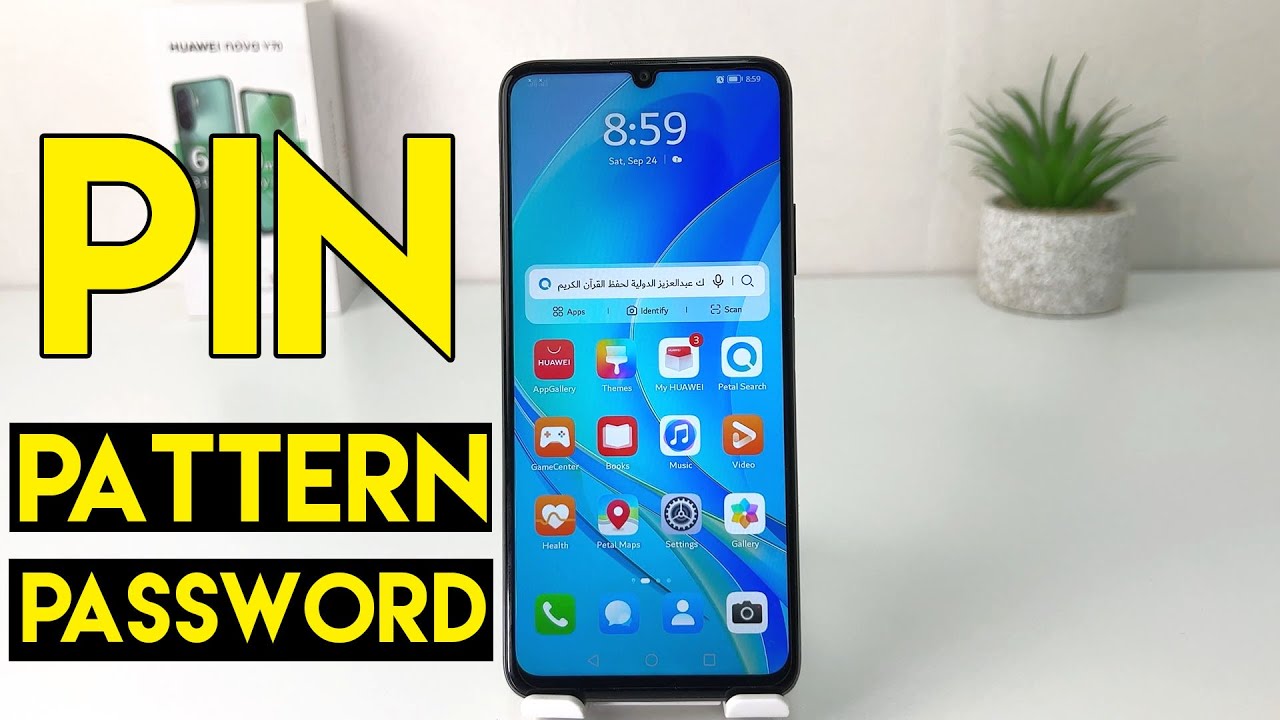 How To Set PIN Pattern Password in Huawei Nova Y70 - YouTube