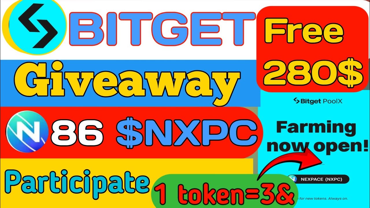 How to participate in a budget new farming pool|biggest giveaway NXPC token|bitget farming pool ...