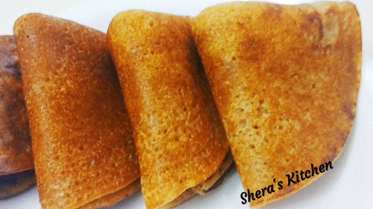 Atte ka Meetha Chilla || आटे का मीठा चीला ||whole wheat pancakes ...