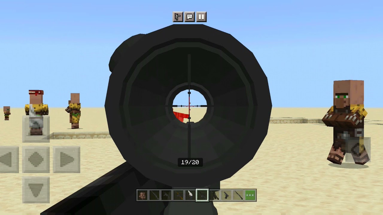 Battlecraft 1.0 3D Guns ADDON in Minecraft PE - YouTube
