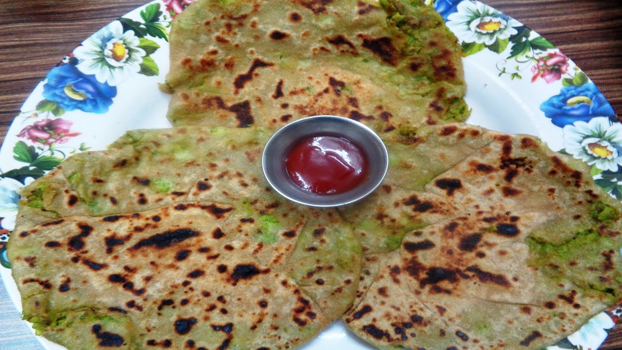 Matar Ka Paratha Recipe | Winters Special | Green Peas Stuffed Paratha ...
