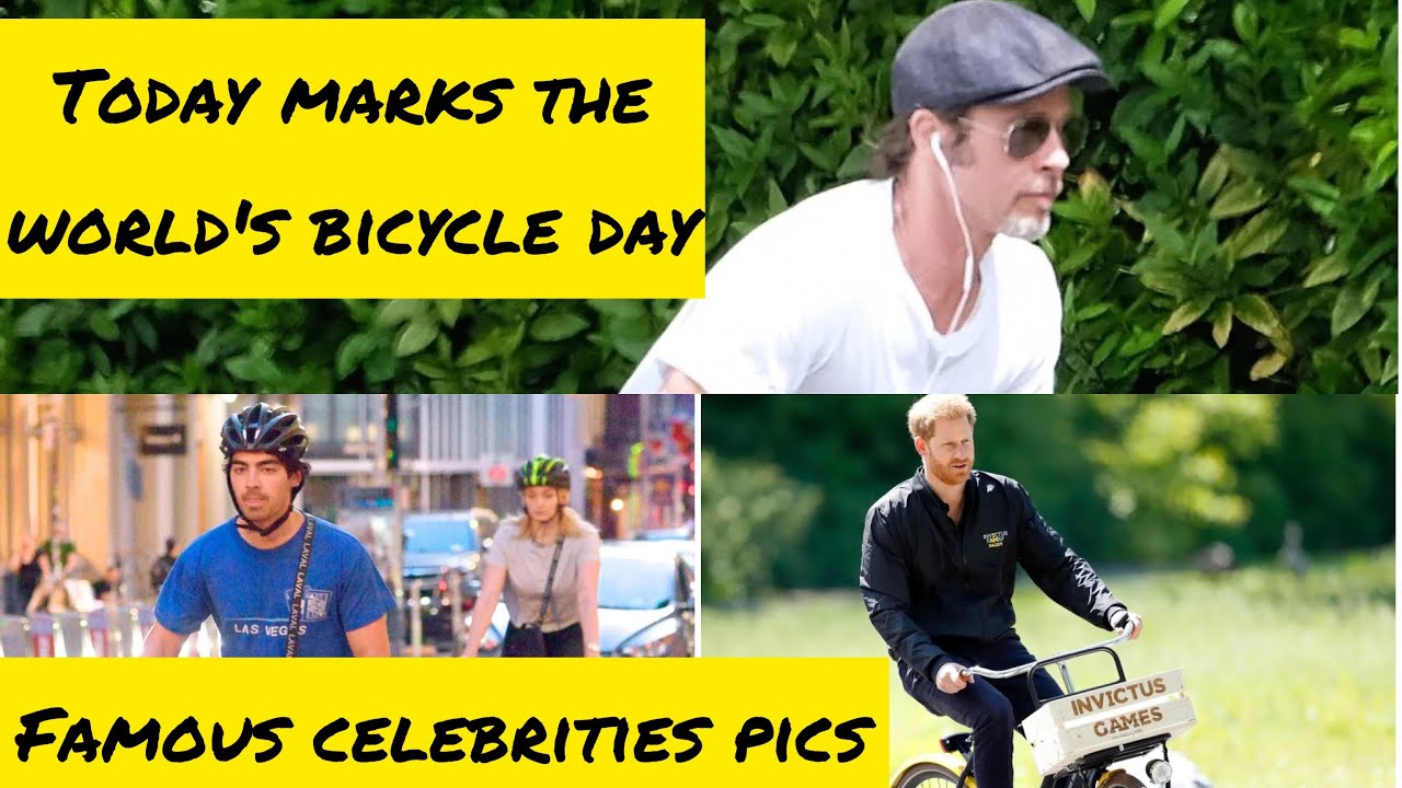 World Bicycle Day 2021|Hollywood Actors pics of riding bicycle ...