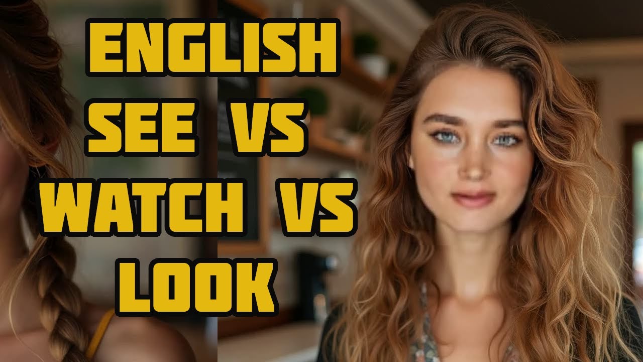 Learn English correct usage of See vs Watch vs Look - YouTube