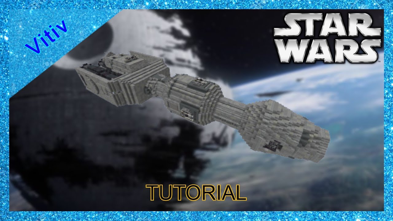 Star Wars Rebel DP20 Frigate in Minecraft - 1:1 Scale - Tutorial - YouTube