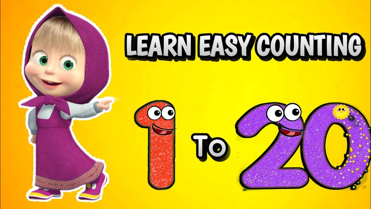 counting 1 to 20 Number song Counting Number Names kids rhymes - YouTube