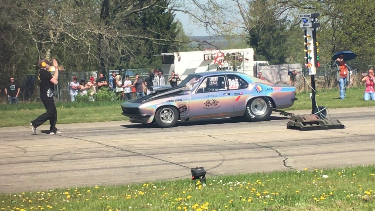 German Race Wars 2016 Opel Manta Dragster 1/4 mile Drag Race - YouTube