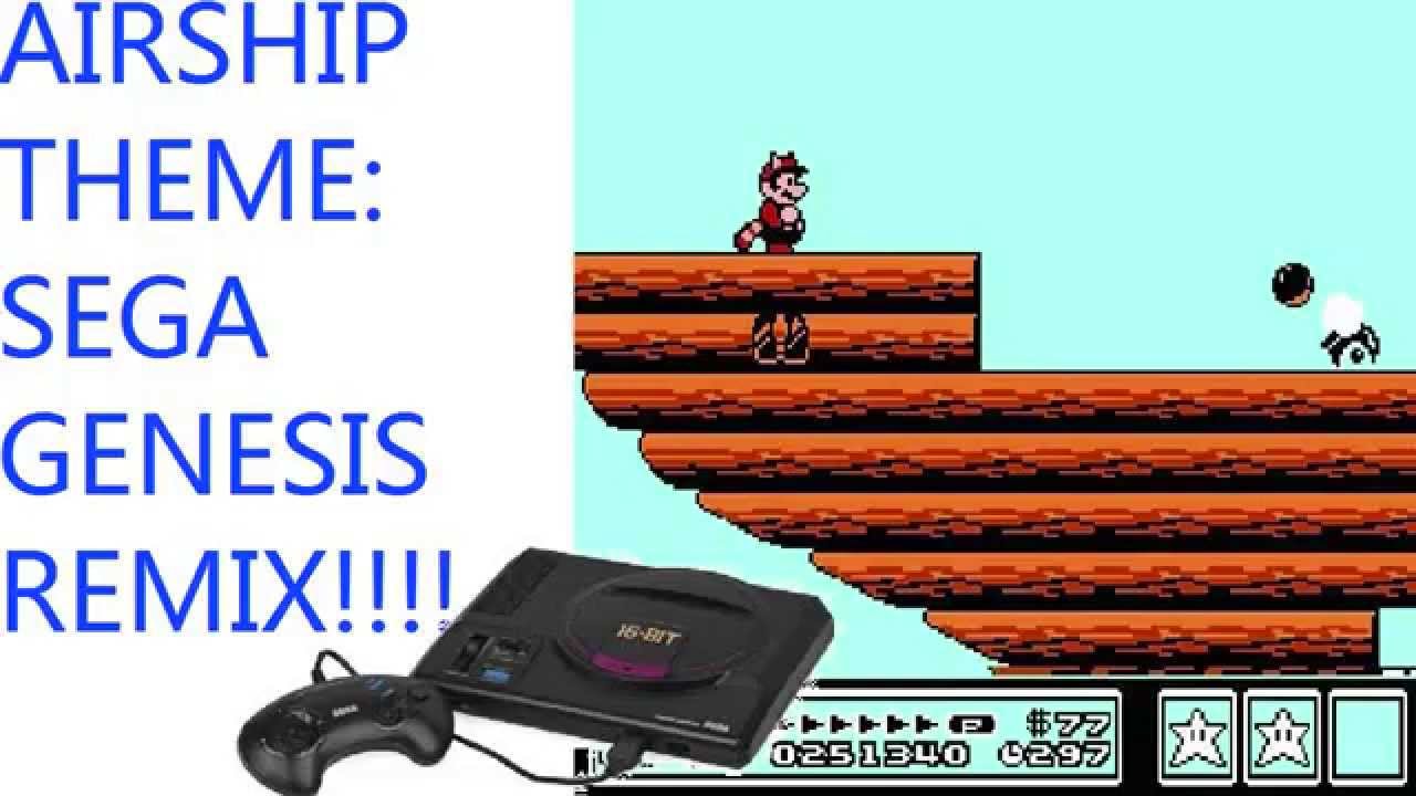 Super Mario Bros. 3 - Airship Theme: Sega Genesis - YouTube