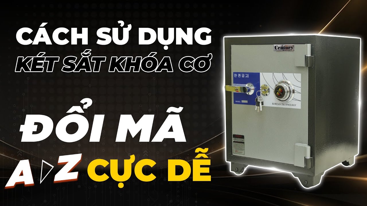 Cách mở két sắt khóa cơ đổi mã và đổi mã số két về một mã số - YouTube
