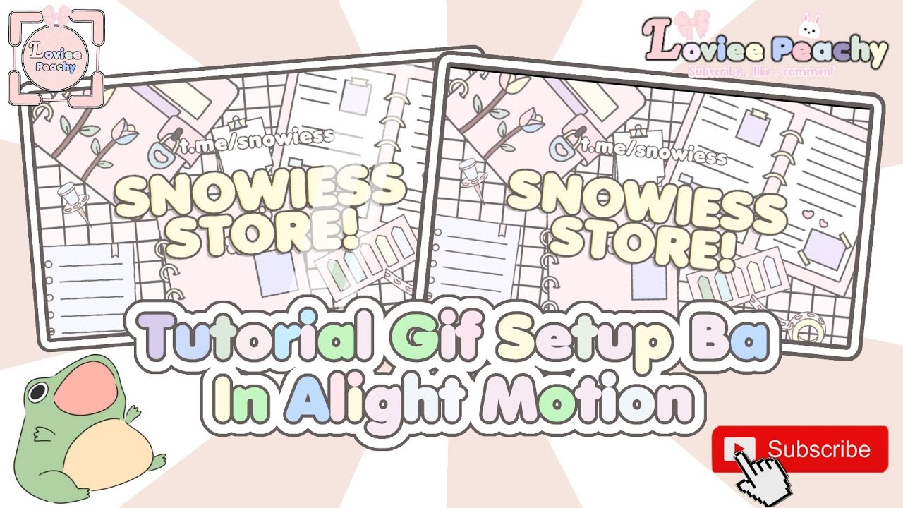 𖥻 Tutorial Gif Setup Ba in Alight Motion | tutorial by : Loviee Peachy ...