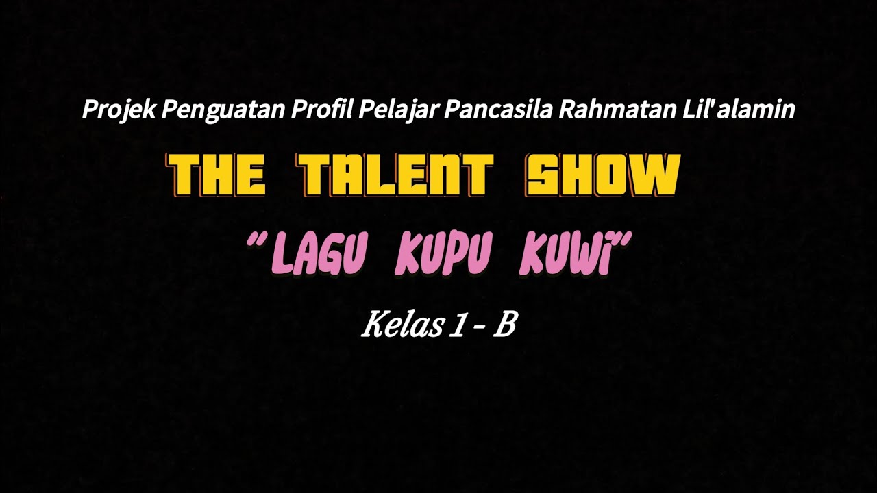 Lagu Kupu Kuwi by Kelas 1-B - YouTube