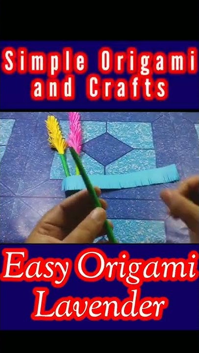 How To Make Beautiful Lavender Paper Flowers | DIY Paper Lavender Flower Tutorial | Origami ...