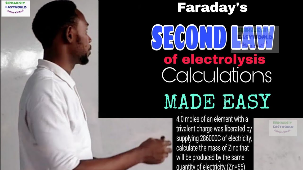 FARADAY'S SECOND LAW OF ELECTROLYSIS CALCULATIONS MADE EASY with ...