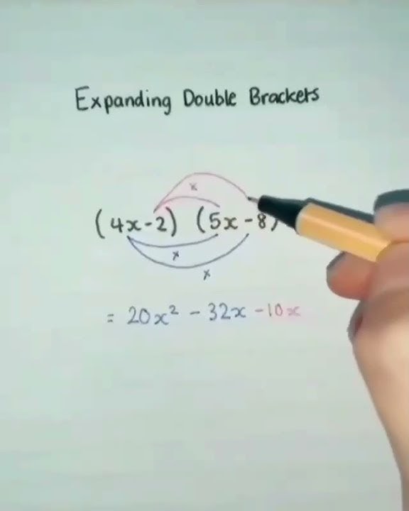 Algebra multiplication " expanding double brackets" #mathematics # ...