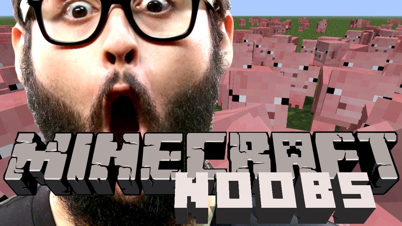 "OHH GIVE ME YOUR DELICIOUS PIG MEAT!!" - Noobs play Minecraft (Episode ...