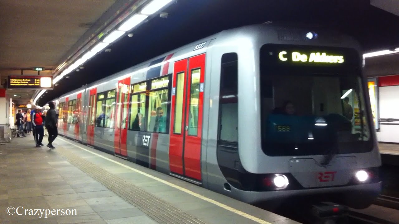 RET Metro MG2/1, combi SG3, combi SG2/1 op Beurs Rotterdam! - YouTube