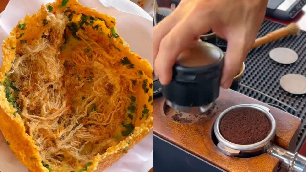 Deep rice fried new recipe with dessert and street coffee - YouTube