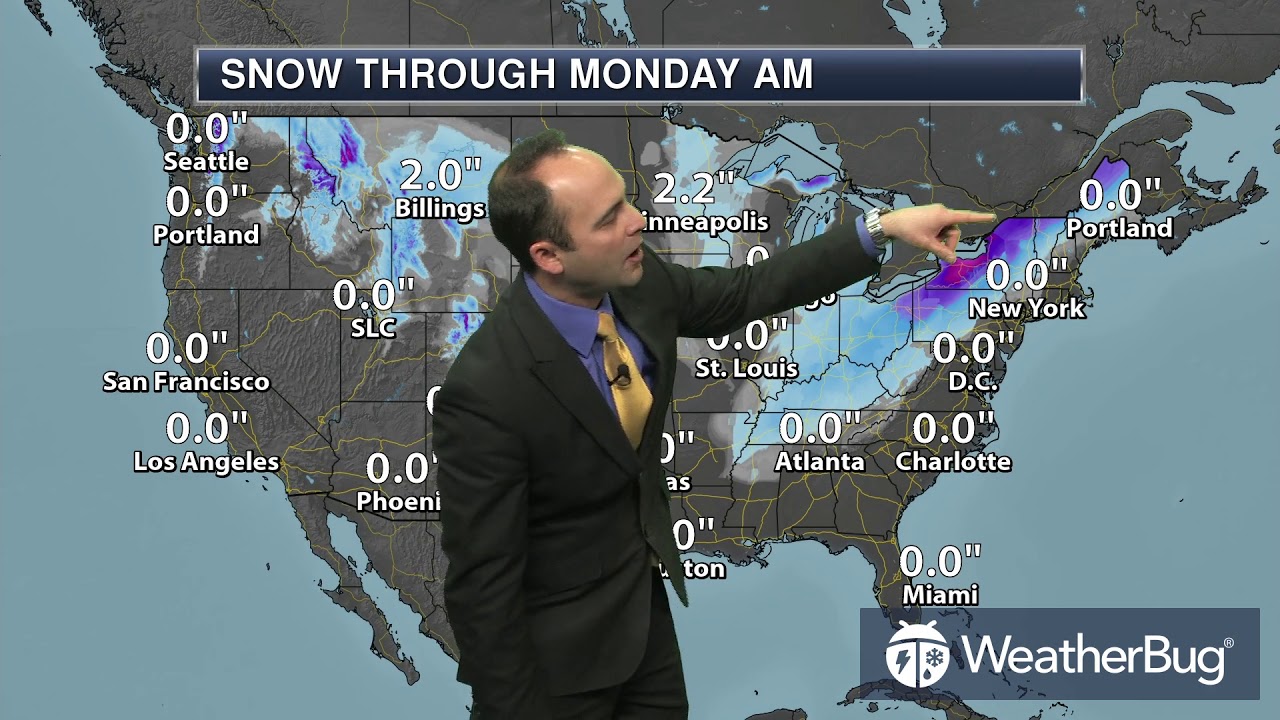 WeatherBug's National Weather Outlook Jan 12, 2018 - YouTube