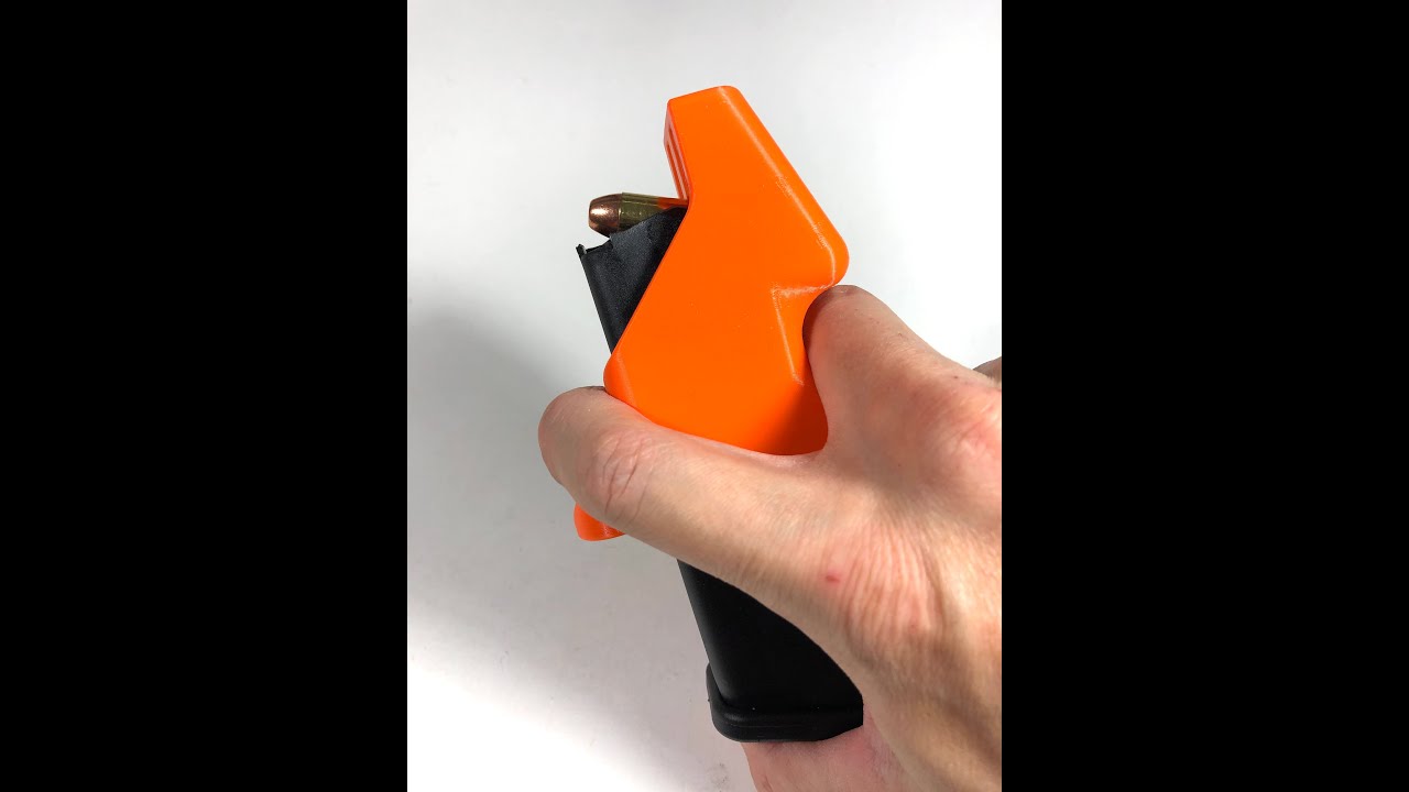 Glock 20 29 Speedloader - Standard 15 round Glock 10mm mag loading ...