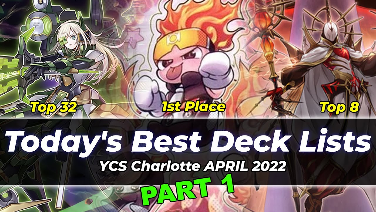 YCS Charlotte 6 PROFILES Deck Lists PART 1🔥 Yugioh Top Decks 2022 - YouTube
