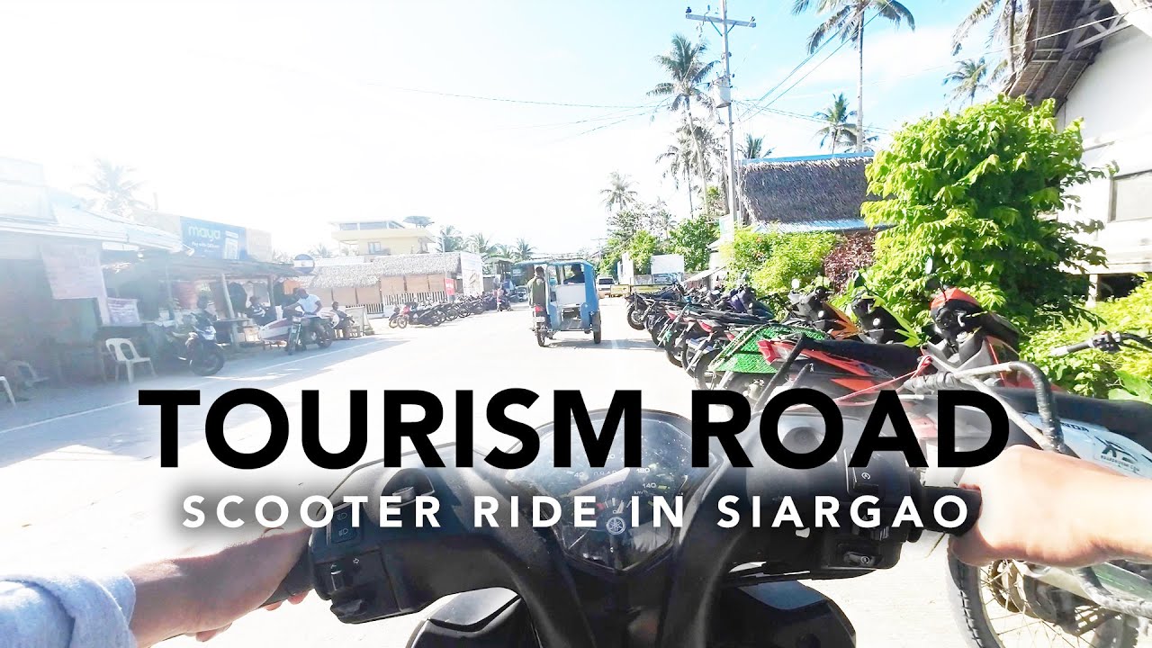 Siargao Tourism Road loop ride | Motorcycle scooter ride in Siargao ...
