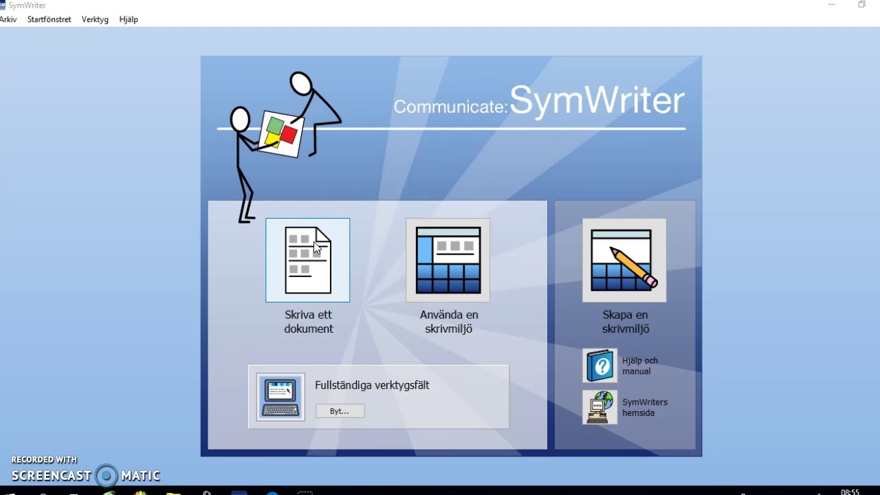 Symwriter skriva ett dokument - YouTube