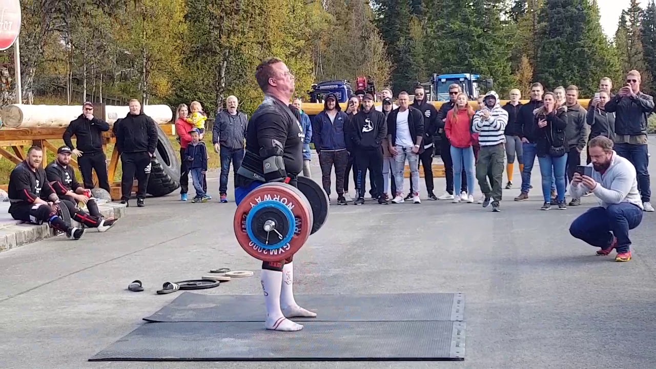 Bjørn Andre Solvang 350kg deadlift Norway Strongest Man 16. september ...