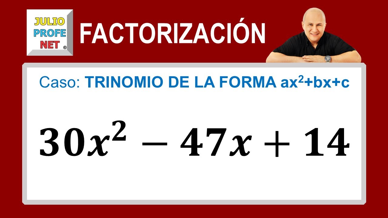 Caso 6 De Factorizaci n Trinomio De La Forma Ax bx c Ejercicio 4