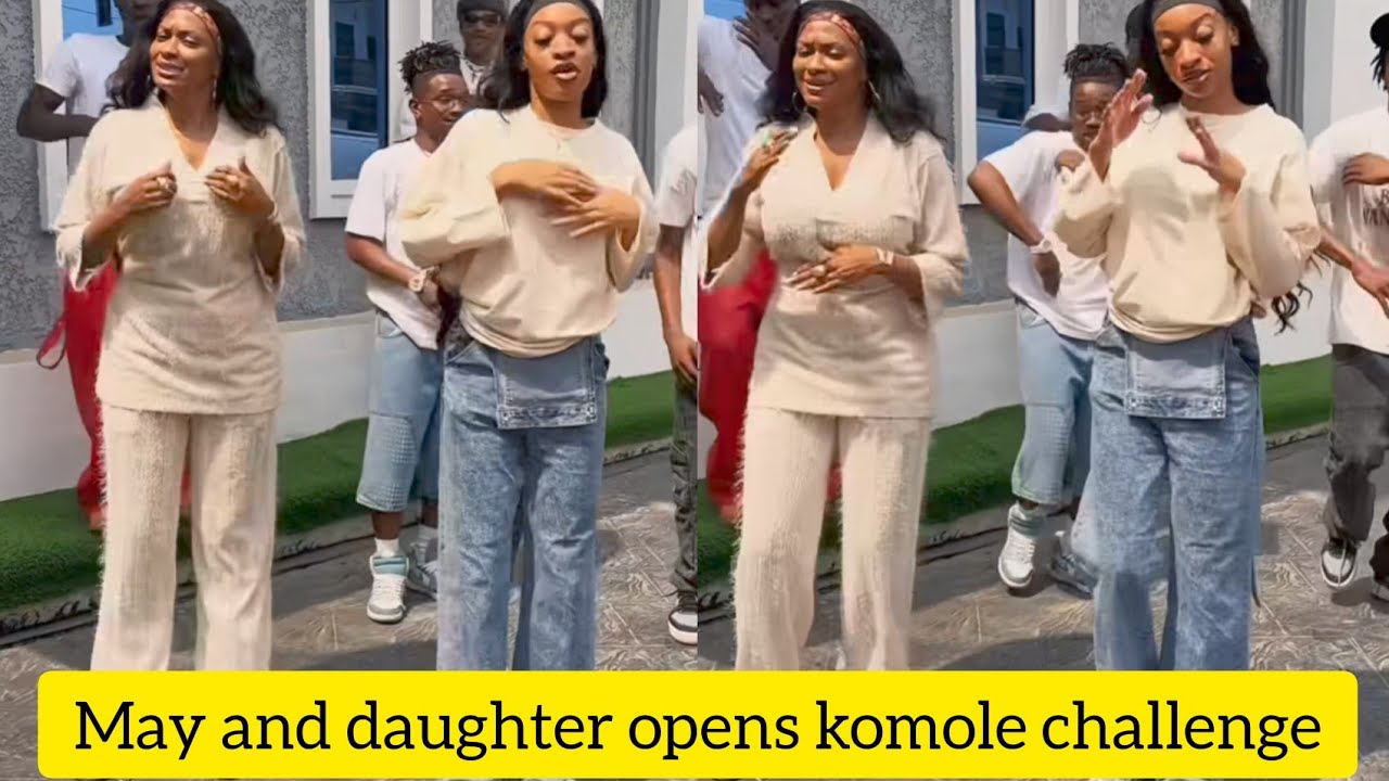 May Edochie and Daughter dances to Komole song as they officially opens ...