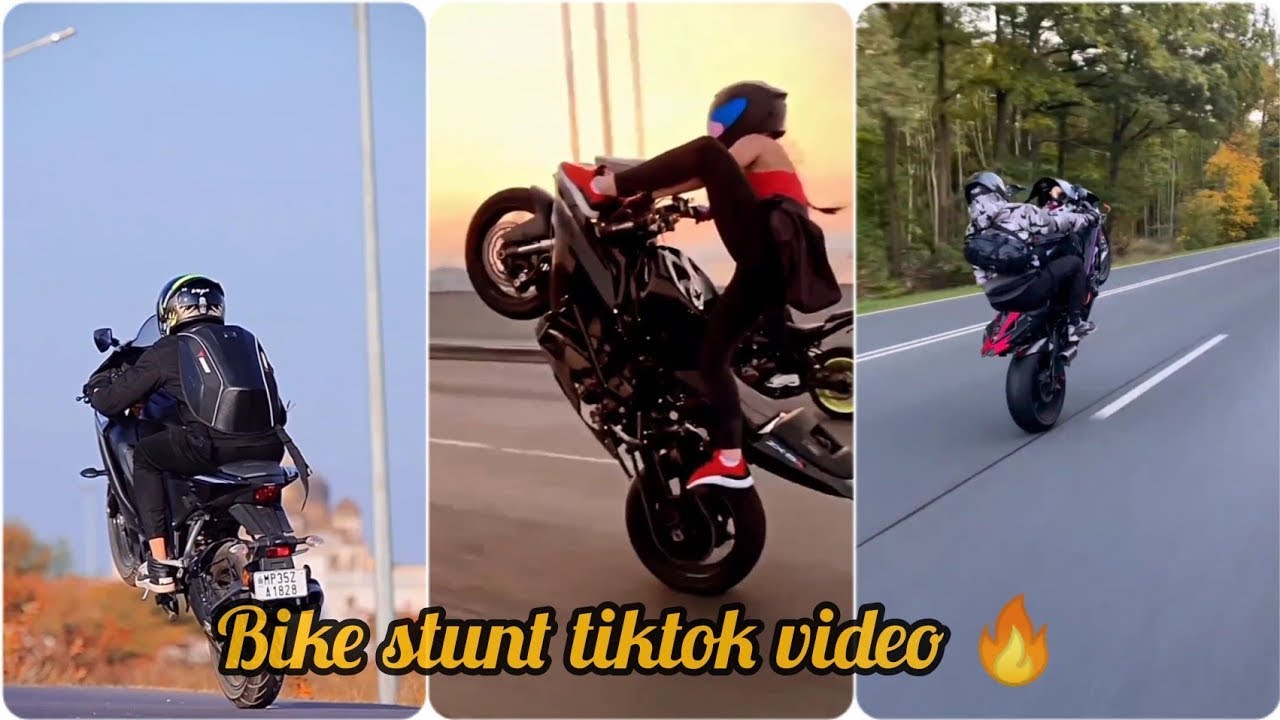 Bike Stunt Tik Tok😉 Video🔥 Awesome 😎 Bike Stunt Video🔥 Viral Stunt ...
