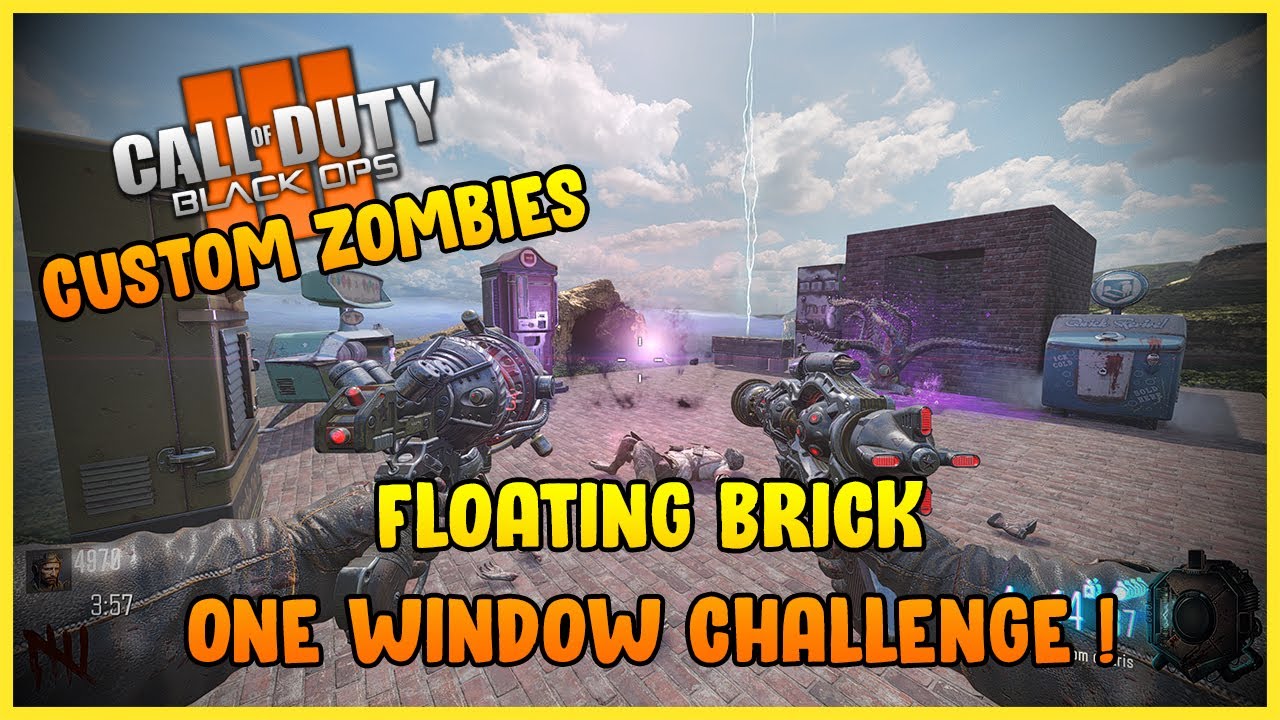 🔴 BO3 CUSTOM ZOMBIES !!! BRUTAL ONE WINDOW CHALLENGE MAP !!! 🔴 - YouTube