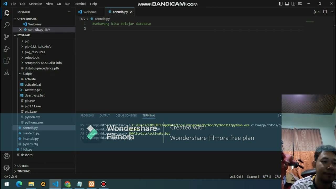 Menghubungkan antara Python dengan XAMPP - YouTube